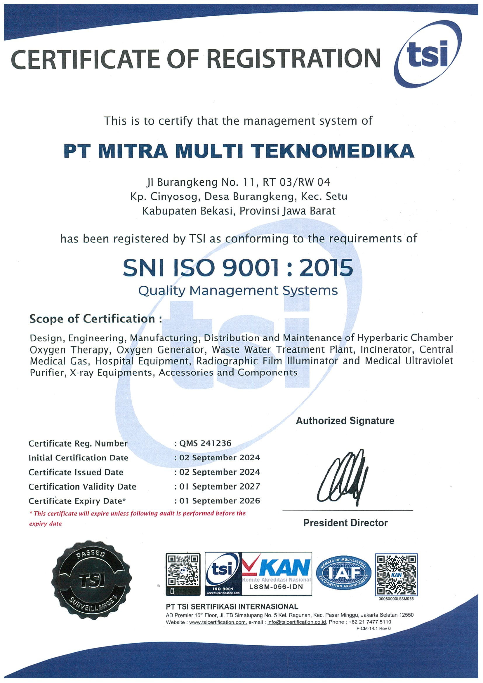 QMS241236 PT MITRA MULTI TEKNOMEDIKA